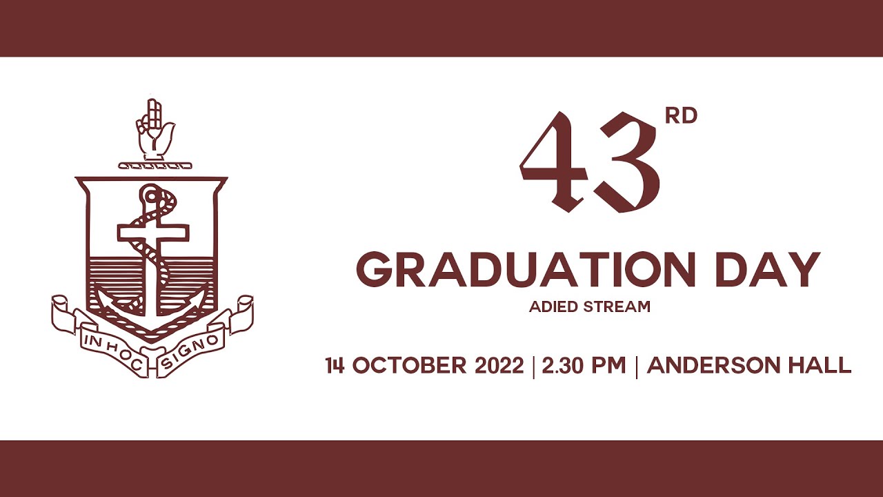 43rd CONVOCATION CEREMONY 2022 | AIDED STREAM | MADRAS CHRISTIAN ...