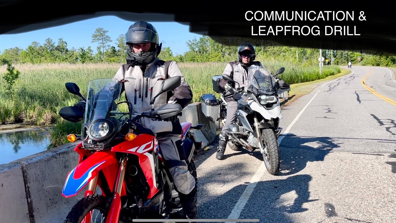 Honda CRF300L Rally: Communication & Leapfrog Drill - YouTube