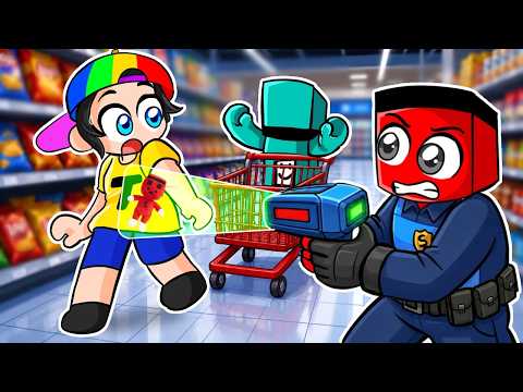 Roblox'ta Market Hırsızlarını Yakalayıp EN İYİ POLİS Oldum !!