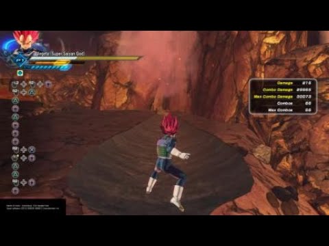 Dbx2 Vegeta (Super Saiyan God) combo #1 - YouTube