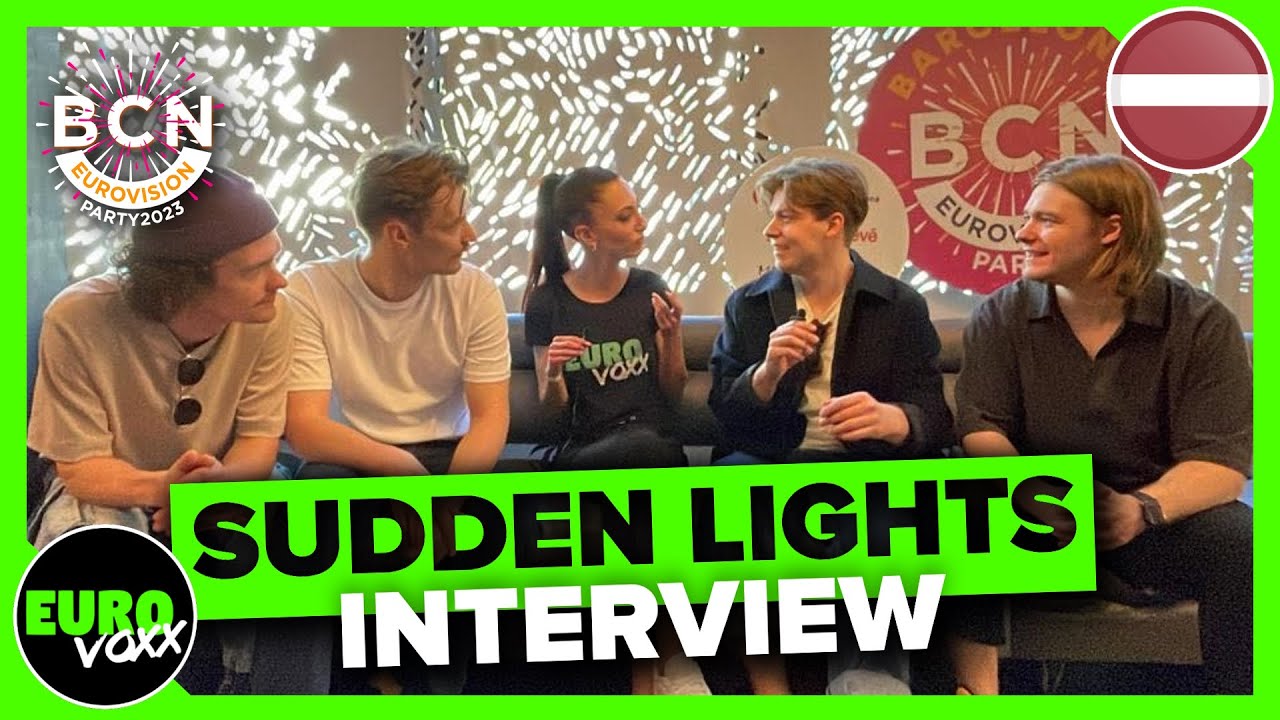 SUDDEN LIGHTS - AIJA (INTERVIEW) // Barcelona Eurovision Party 2023 ...