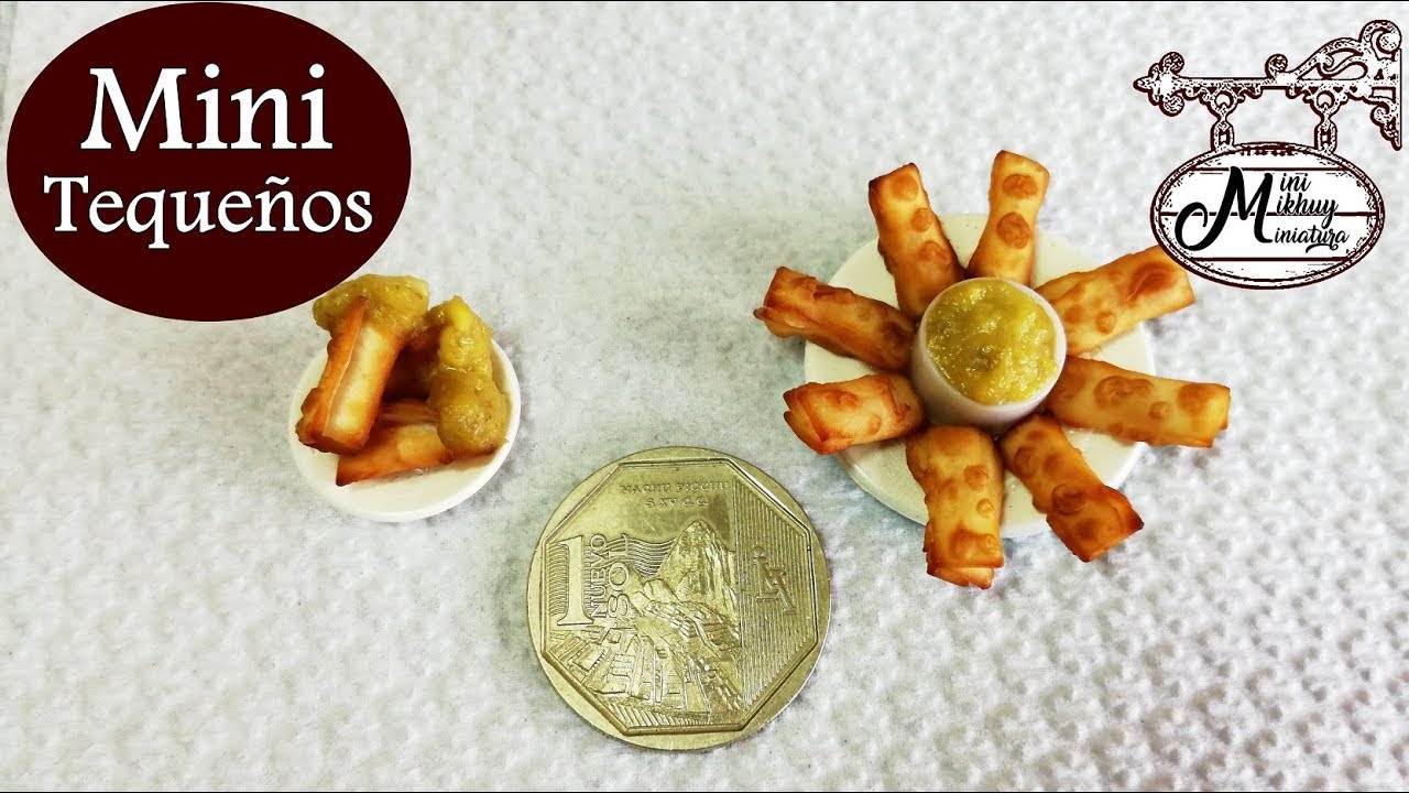 Comida en miniatura (comestible) - ( Tequeños ) Receta Peruana - Mini ...