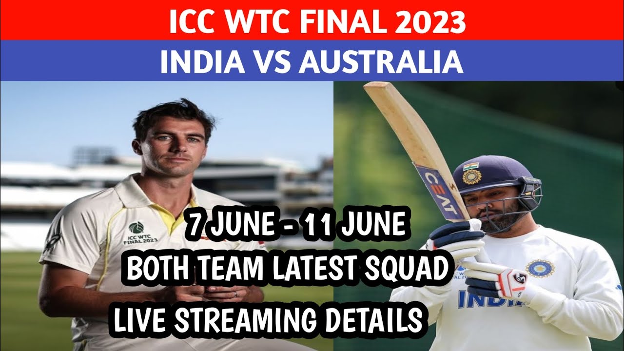 icc wtc final 2023 india vs australia latest squad updates live ...