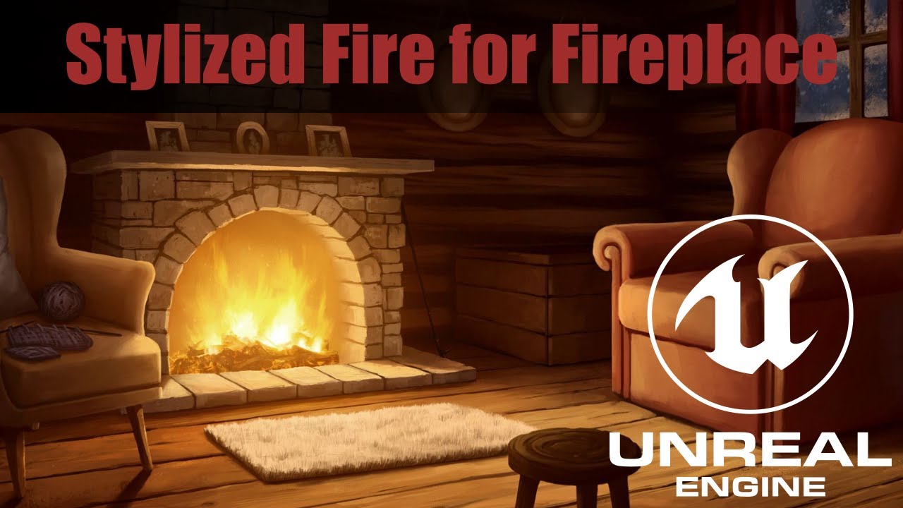 Stylized Fire for Fireplace in UE4/UE5 - YouTube