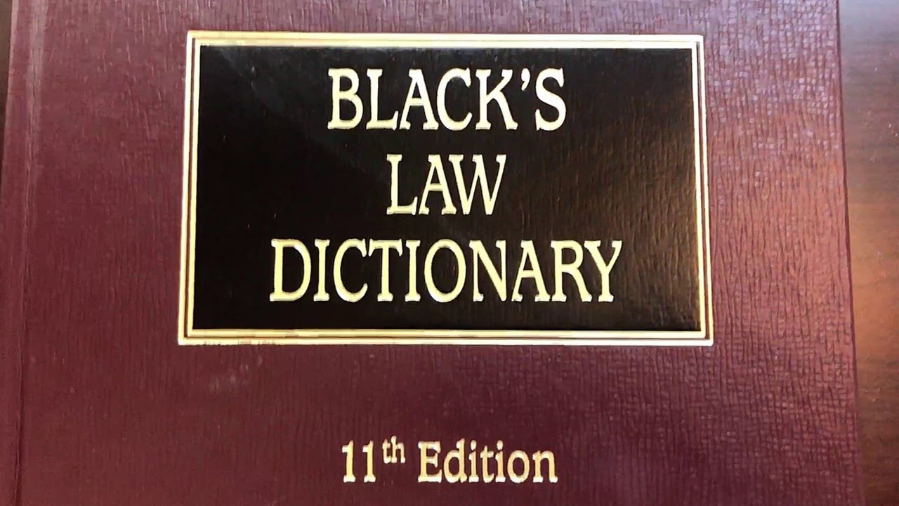 Black's Law Dictionary Definition - YouTube