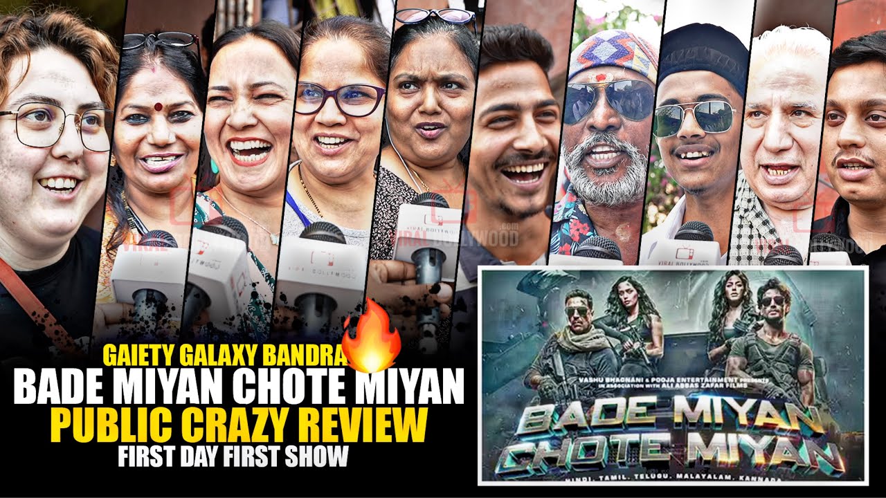 Bade Miyan Chote Miyan | First Day First Show | Public CRAZY Review ...