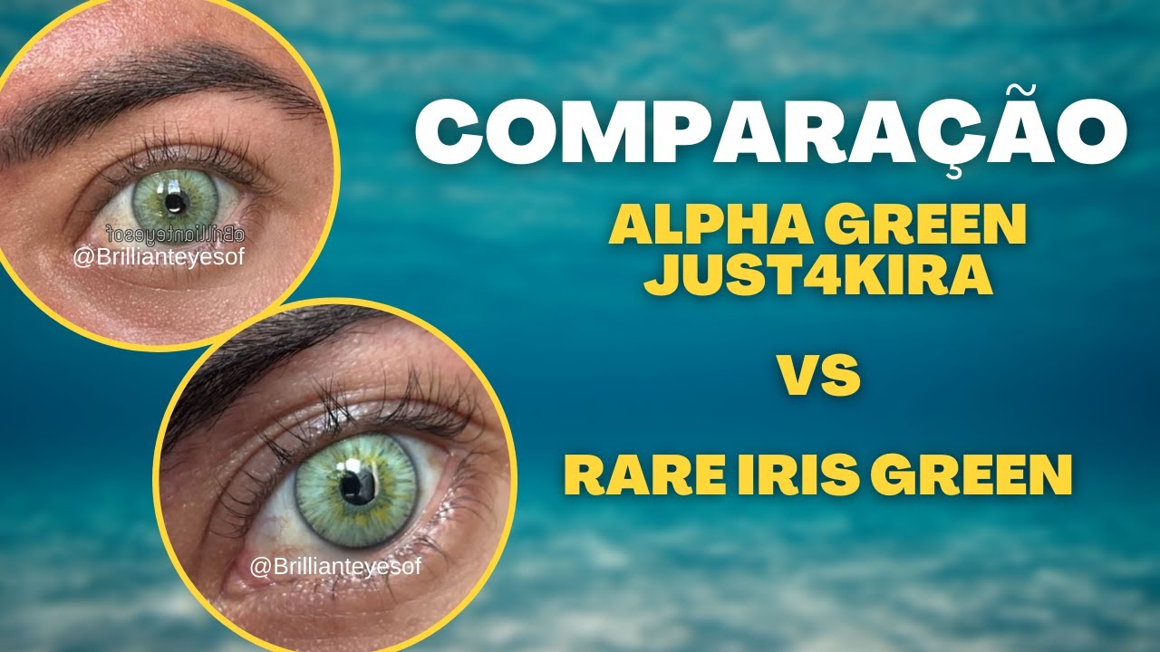 COMPARAÇÃO ENTRE ALPHA GREEN (JUSTK4KIRA) VS RARE IRIS GREEN ...