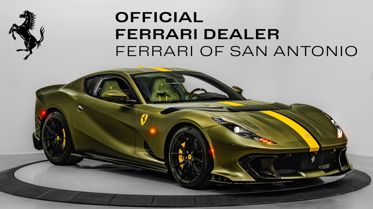 Ferrari 812 Competizione - Sound, Interior, and Exterior - Verde Masoni ...
