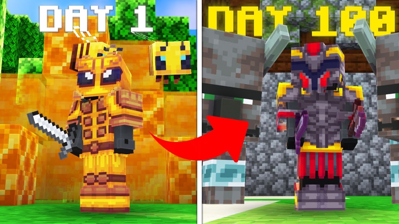 I Spent 100 Days On An RPG Minecraft Server - YouTube