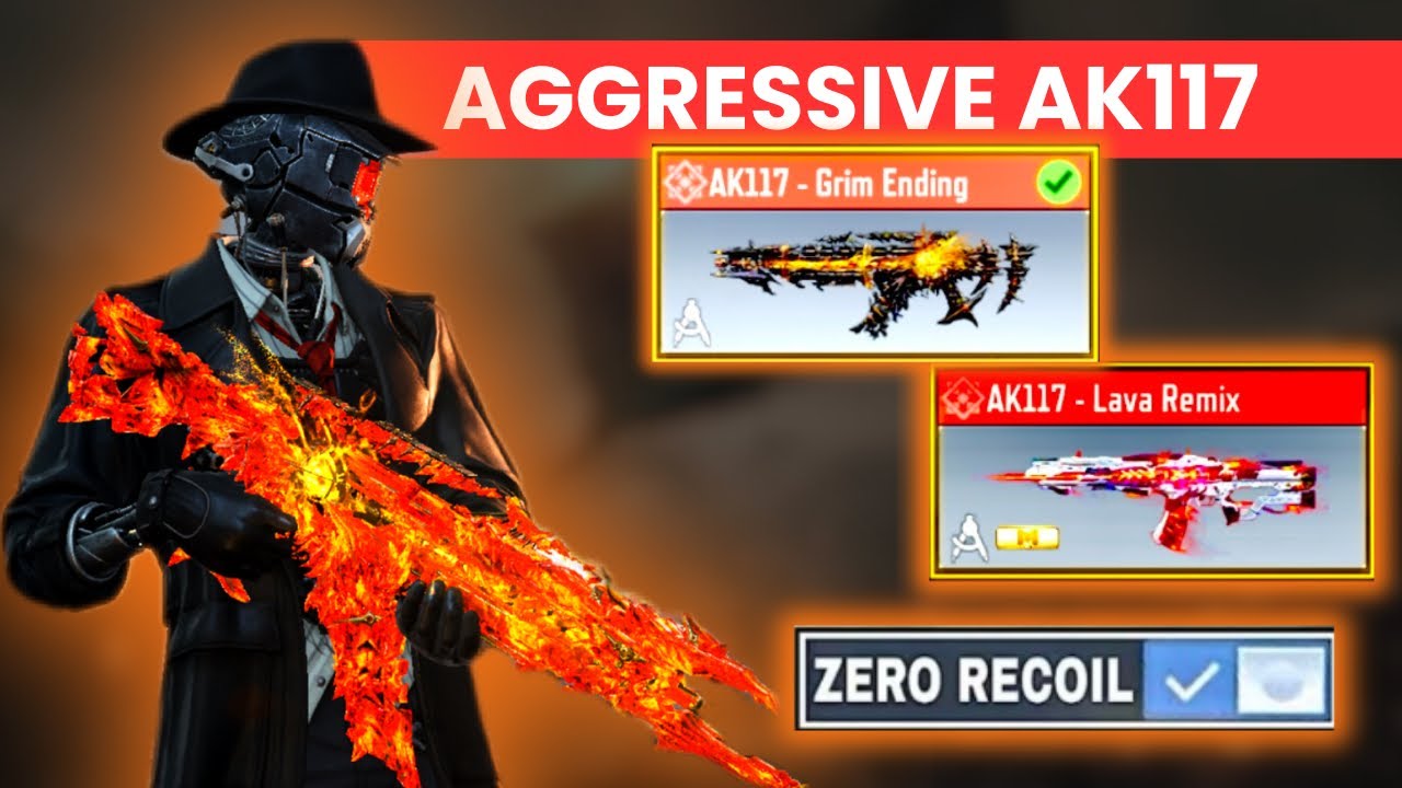 Best aggressive Ak 117 Grim ending + Lava Remix Gameplay BR | CODM ...
