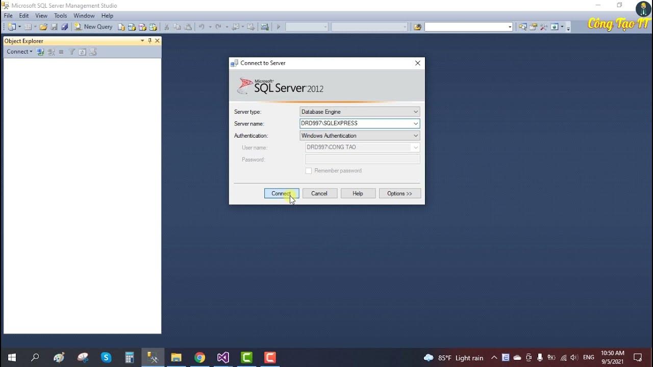 LẬP TRÌNH C# || #21 - Viết chức năng Connect Database đơn giản cho form ...