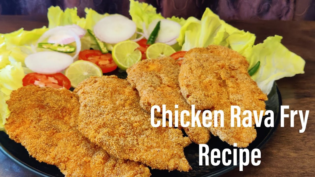 Chicken Rava Fry |Crispy Chicken Rawa Fry |Chicken Rava Fry in Tawa ...