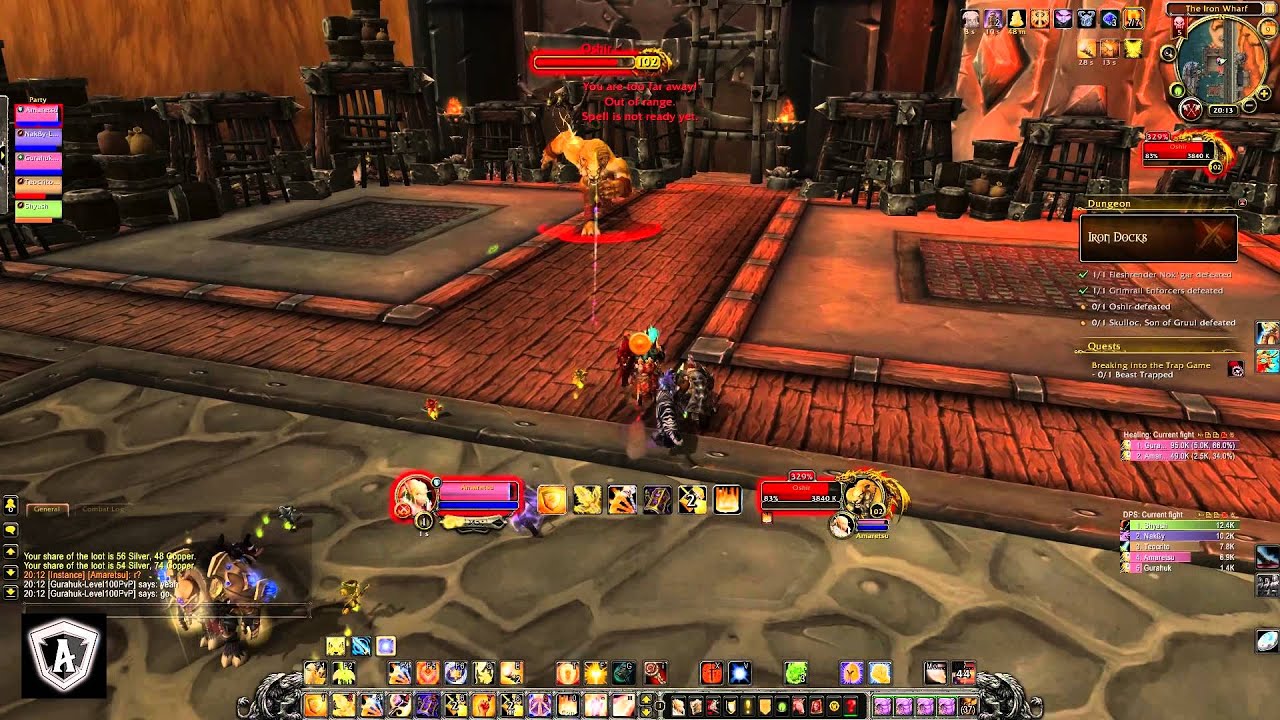 WoD Beta - Heroic - Iron Docks - Protection Paladin POV - YouTube