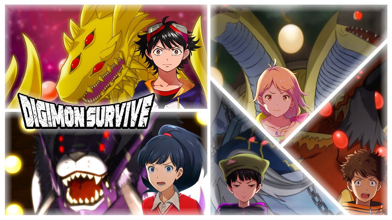 Digimon Survive - Fanglongmon and Four Sovereigns in-game Evolutions ...