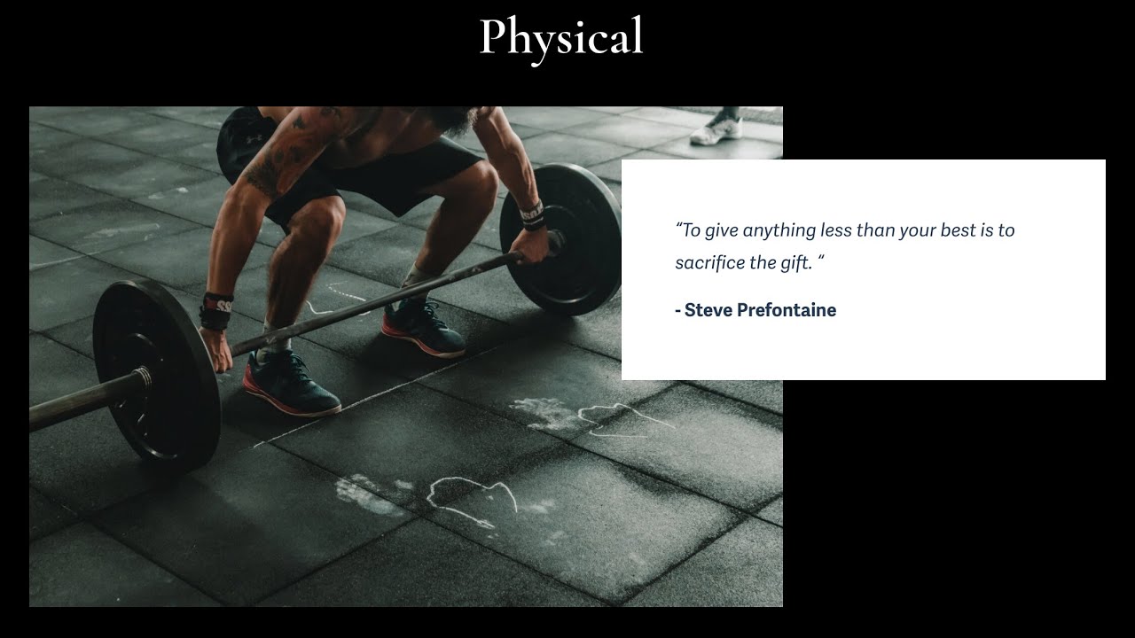 7 Pillars of Excellence: The Physical Pillar - YouTube