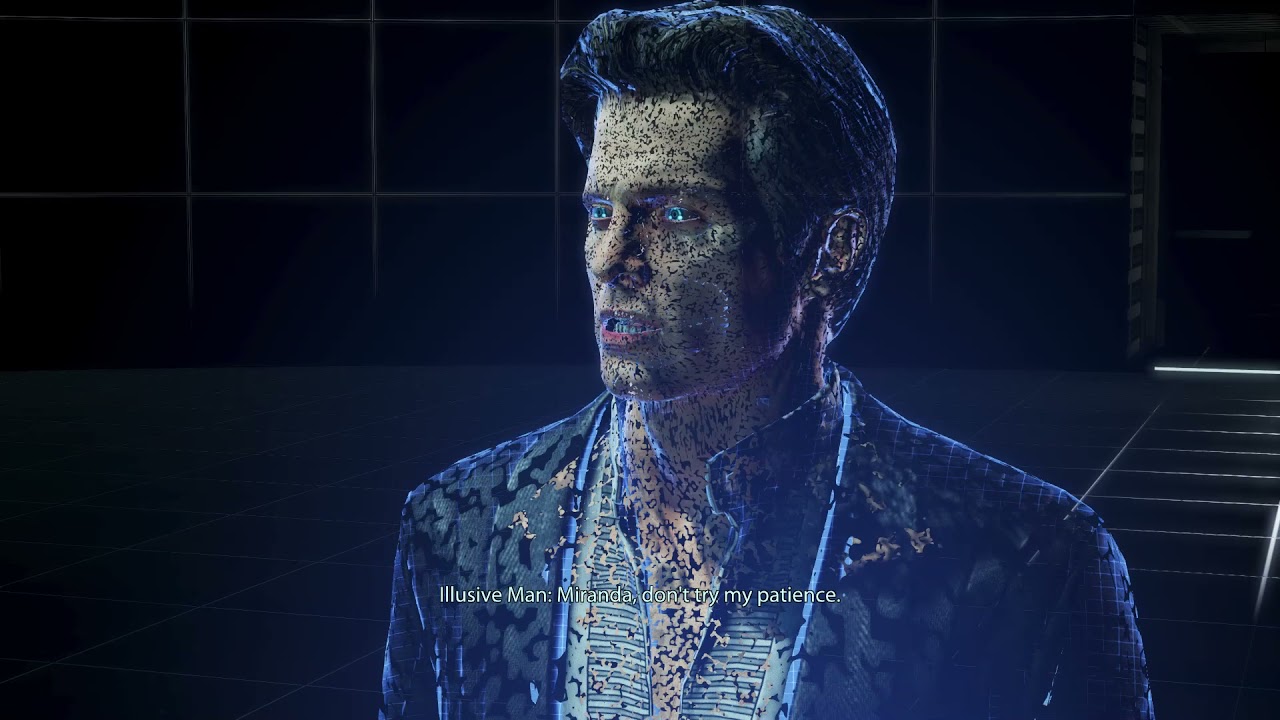 [Mass Effect 3] Confronting the Illusive Man with EDI and Miranda - YouTube