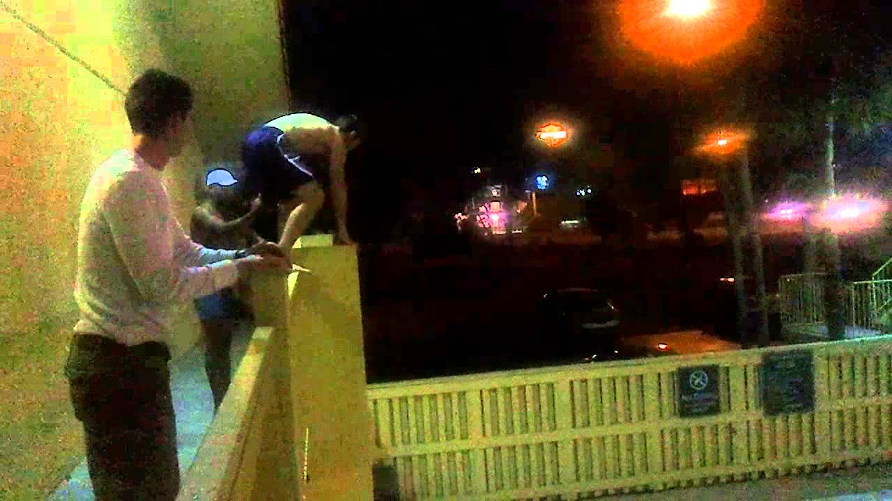 Kyle shinn second story pool jump - YouTube