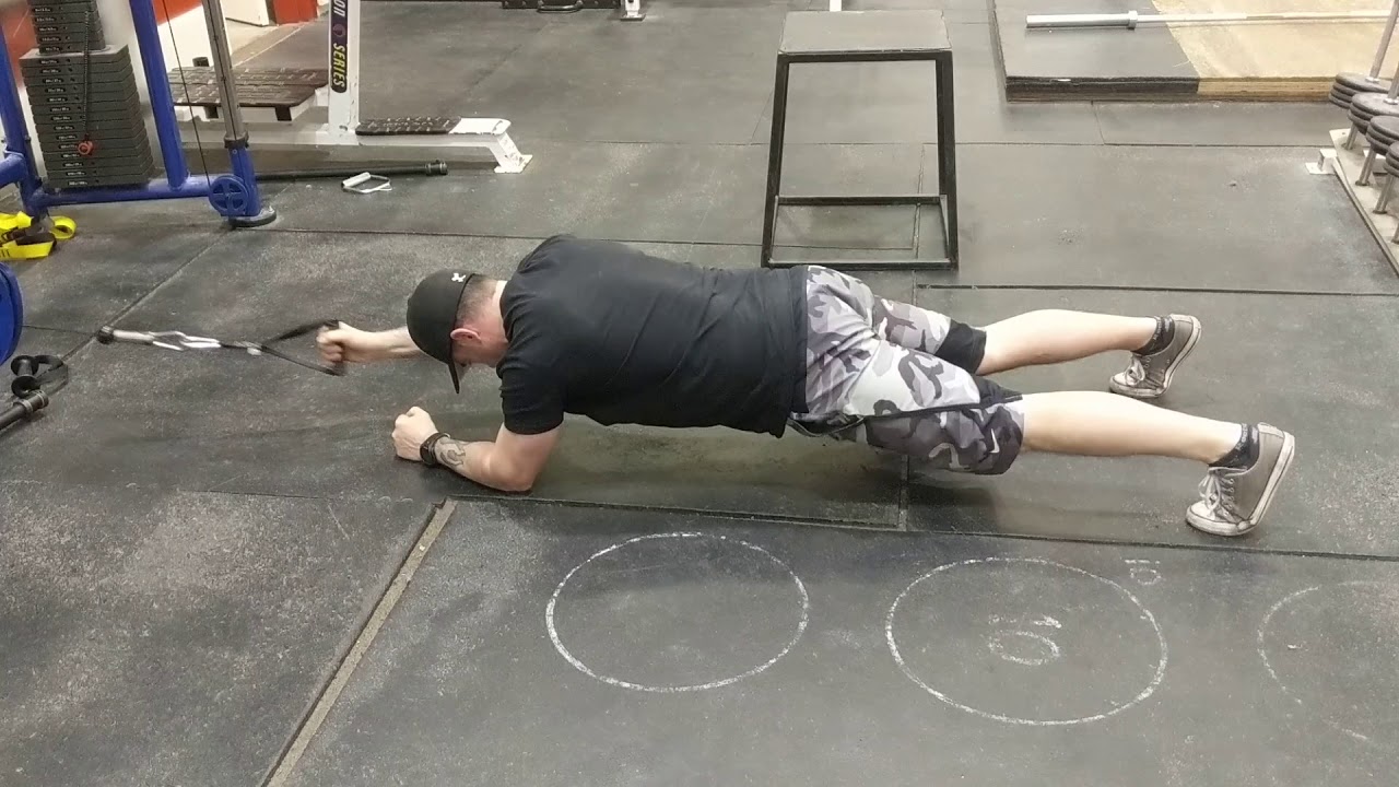 Prone Plank with Cable Row - YouTube