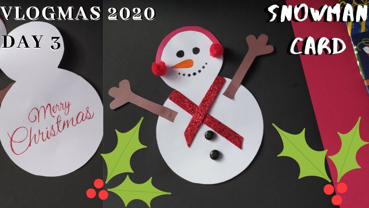 Handmade Christmas Snowmen card | DIY Christmas card idea | Simple and ...