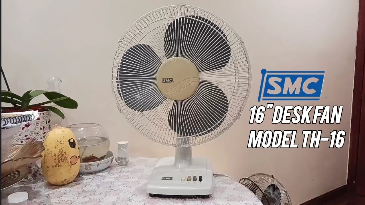 1998 SMC 16" Desk Fan Model TH-16 (Original Form) - YouTube