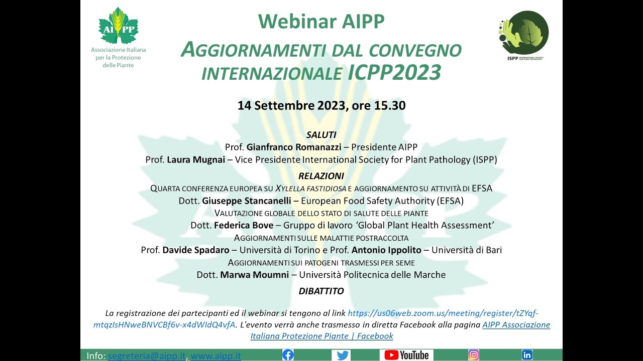 Aggiornamenti dal convegno internazionale ICPP 2023 - YouTube