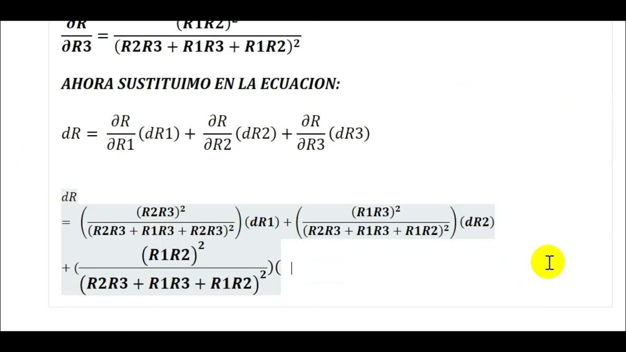 La resistencia total R de tres resistencias conectadas en paralelo es : 1/𝑅=1/𝑅1+1/𝑅2+1/𝑅3 ...