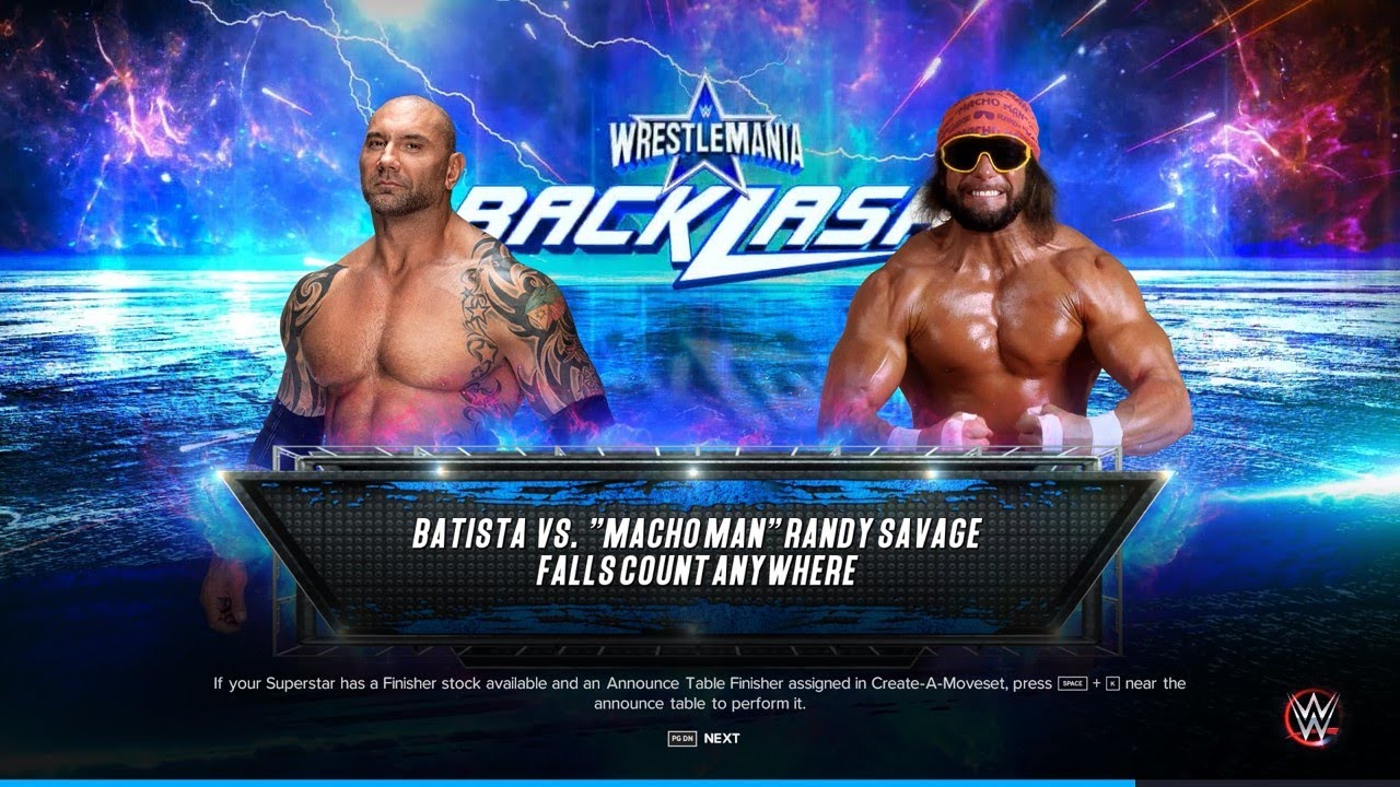 BATISTA VS "MACHO MAN" RANDY SAVAGE - WWE 2K23 PC GAME FULL HD - YouTube