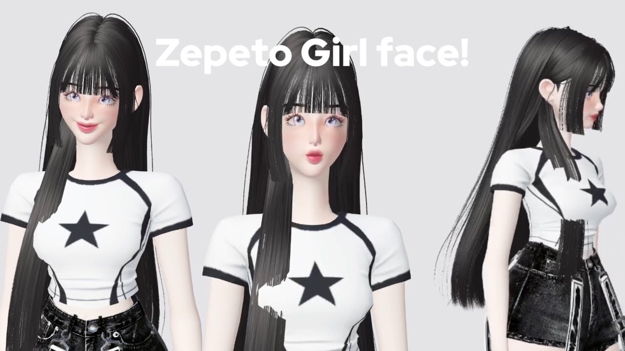 Pretty Zepeto Korean Girl Face| Easy Tutorial |No Zems Needed! - YouTube