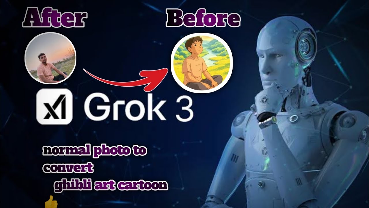 photo ko kaise 🔥convert cartoon me || grok App se kare pic ko cartoon # ...
