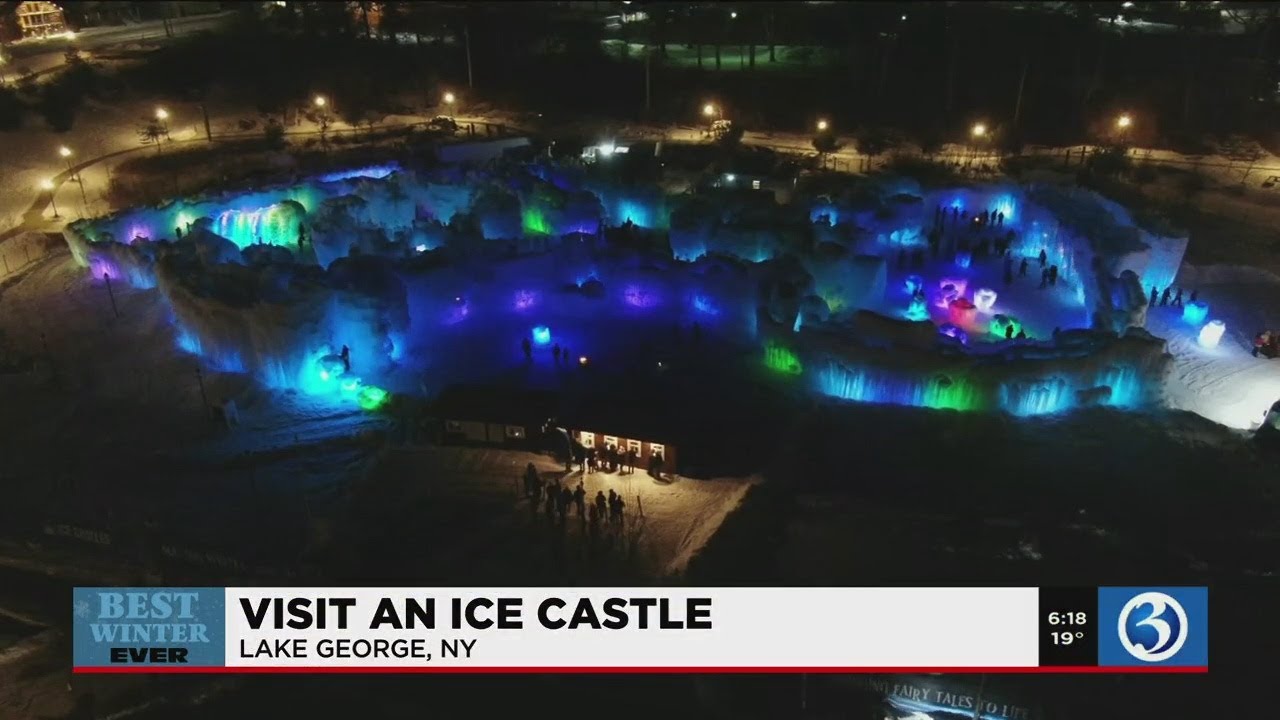 VIDEO: Ice Castle in Lake George NY - YouTube