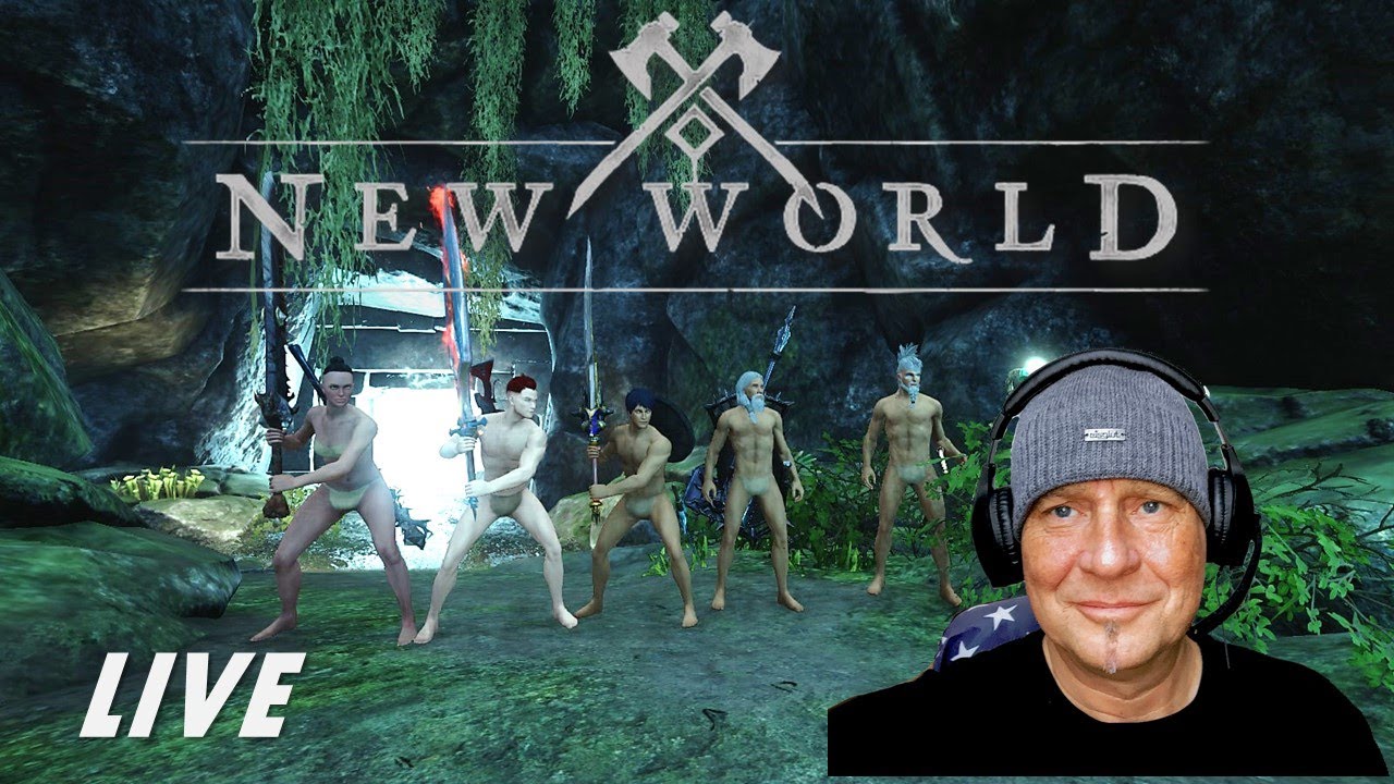New World Live Nackt durch Untiefen und Schwefelsandwüste [Multiplayer][HD+][Facecam] - YouTube