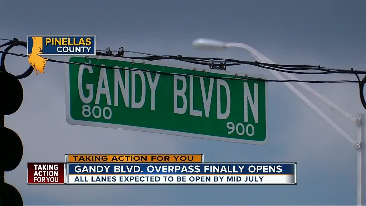 Part of Gandy Blvd overpass opens - YouTube