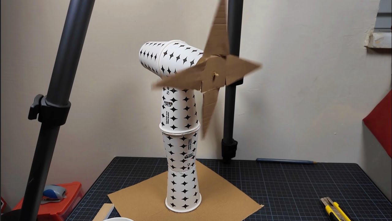 How To Make Windmill For School Project - YouTube