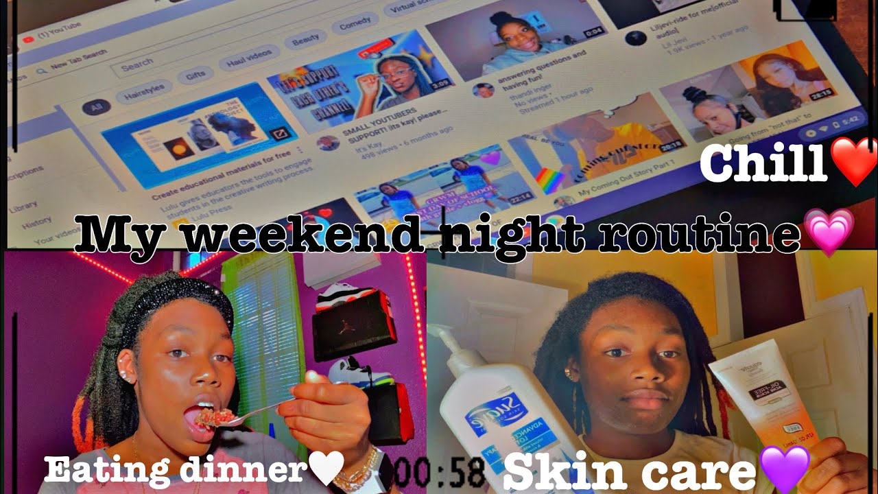 My weekend night routine 2021☺️ - YouTube