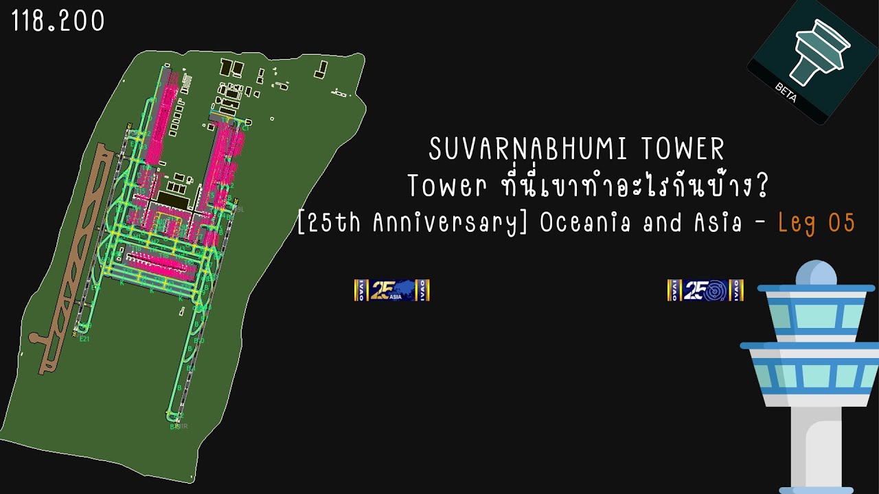 [IVAO VTBS TWR 118.2 | [25th Anniversary] Oceania and Asia - Leg 05 ...