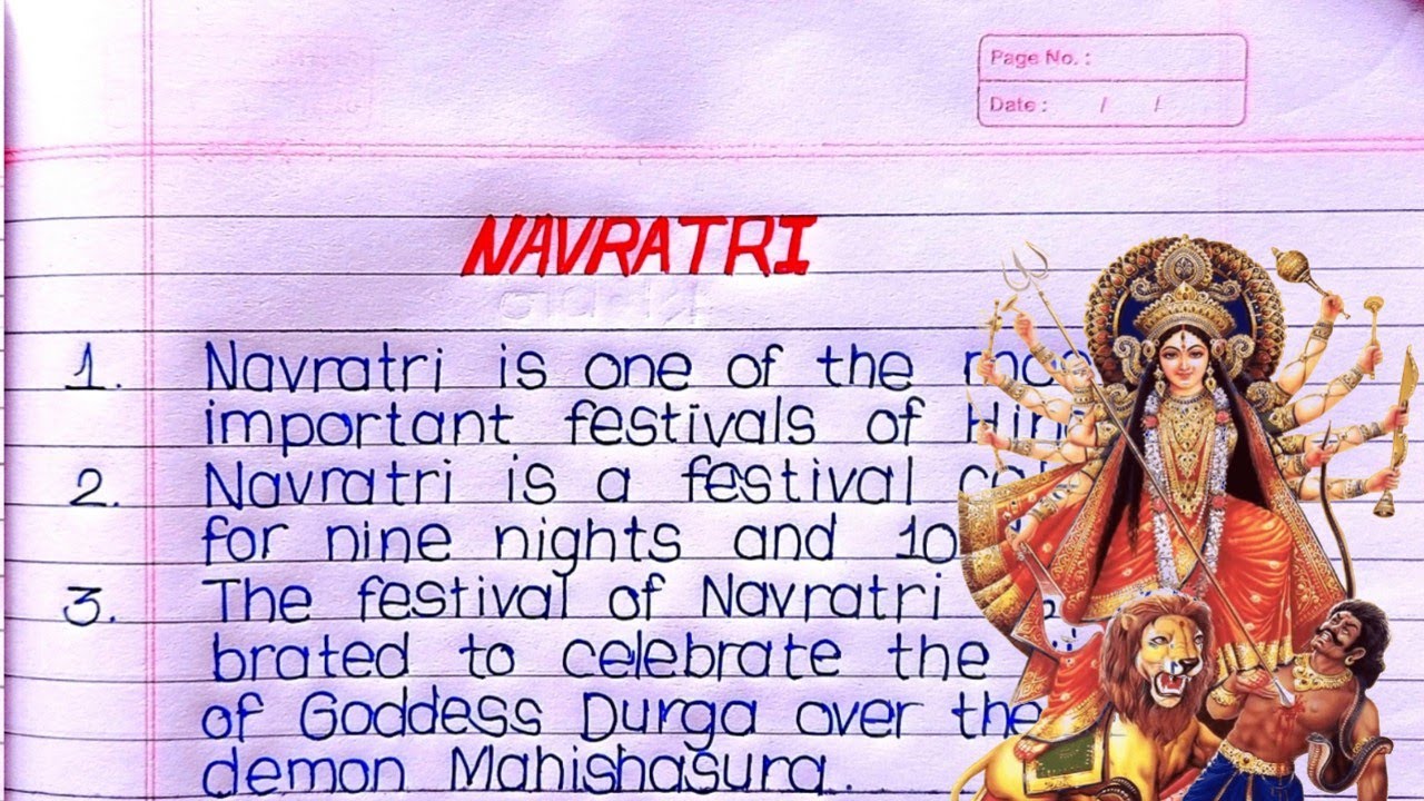 10 lines on navratri in english |10 lines on navratri|navratri essay ...