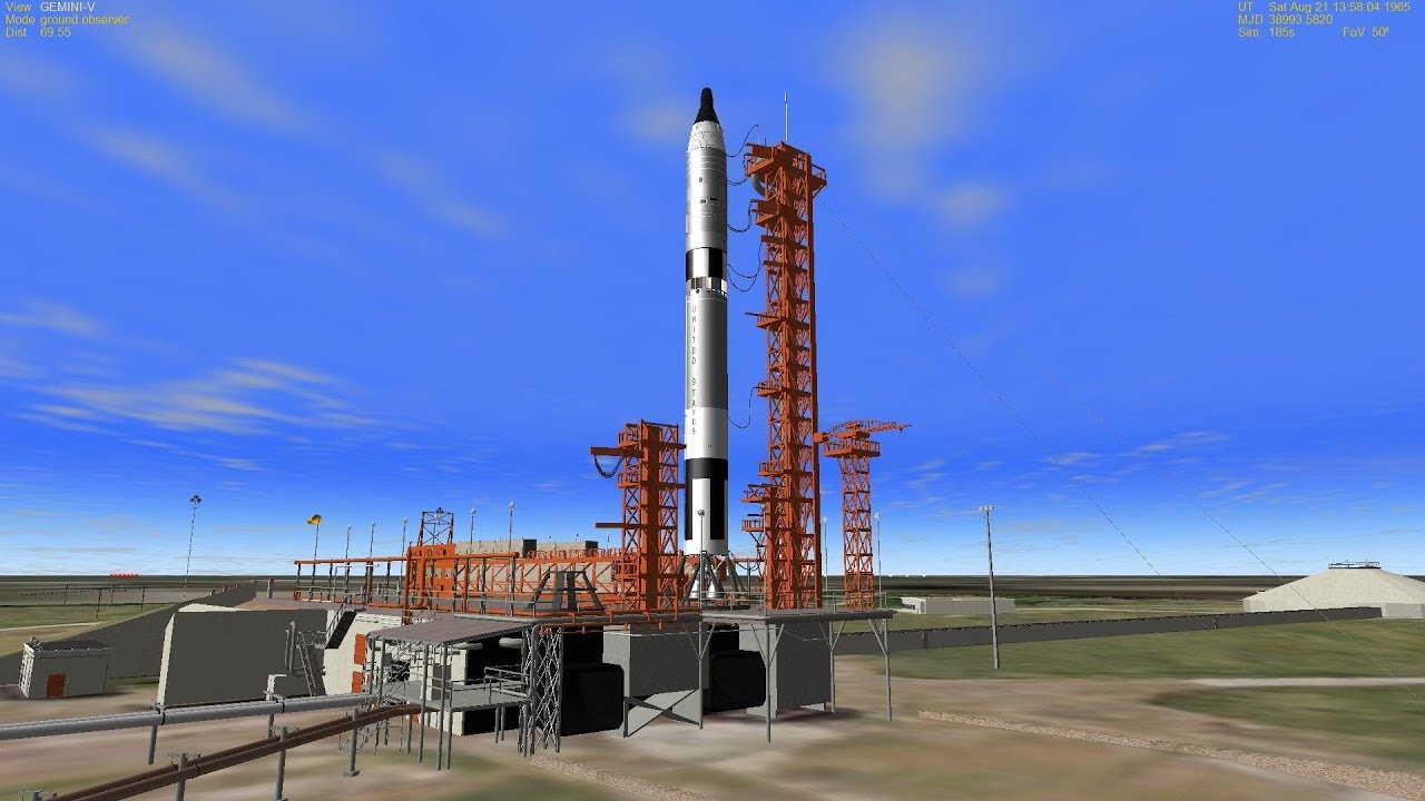 Gemini 5 Launch (Orbiter Simulator) - YouTube