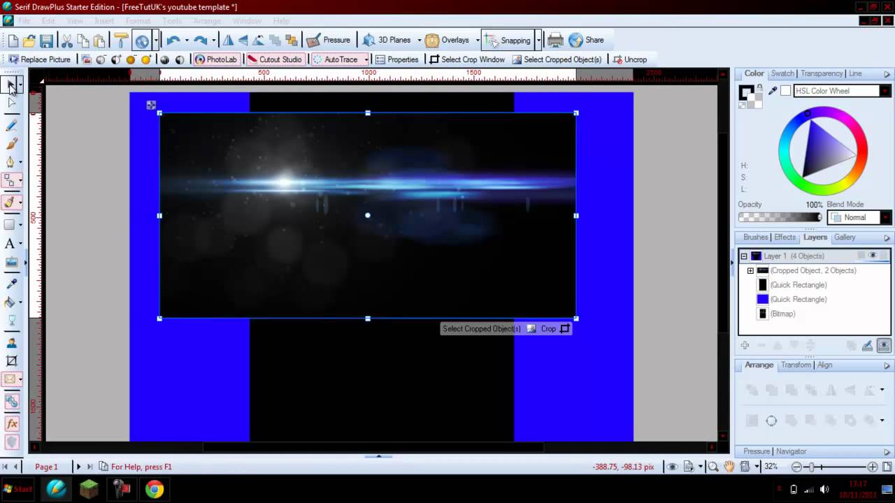 How To Make a Simple youtube Background (Serif DrawPlus) - YouTube