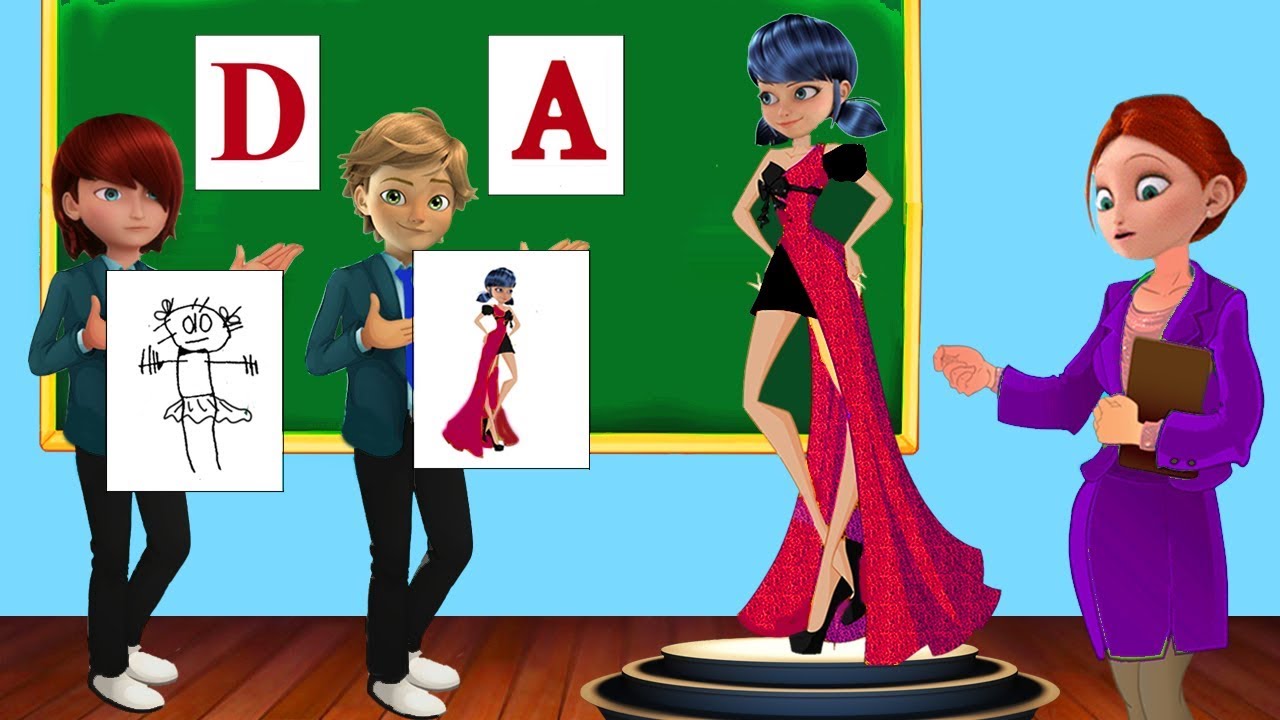 Miraculous Ladybug School stories How to draw Ladybug New Episode - YouTube