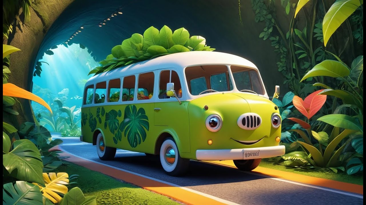 Wheels on the Dino Bus – Jungle Ride | Fun Dinosaur Song for Kids ...