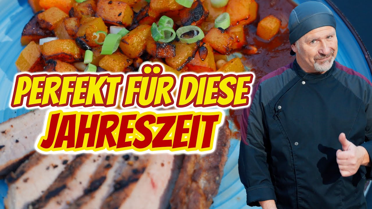Iberico Tomahawk mit herbstlichem Butternut-Kürbis 🍂🔥 - YouTube