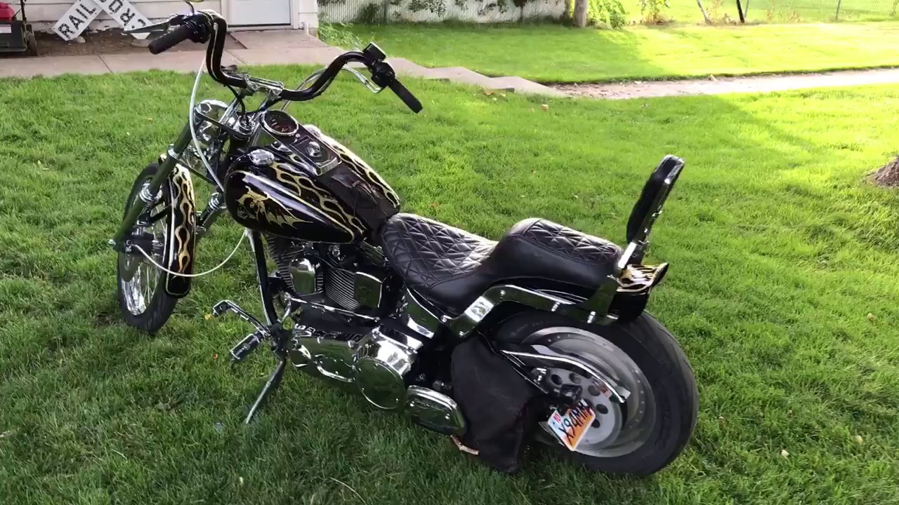 Harley Davidson Evo Softail Custom - YouTube