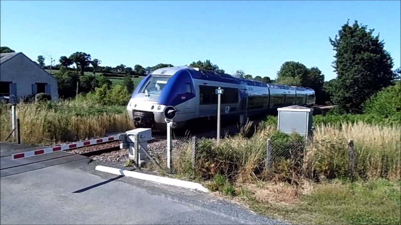 TER X 73500 et X 76500 sur la ligne Caen - Rennes - YouTube