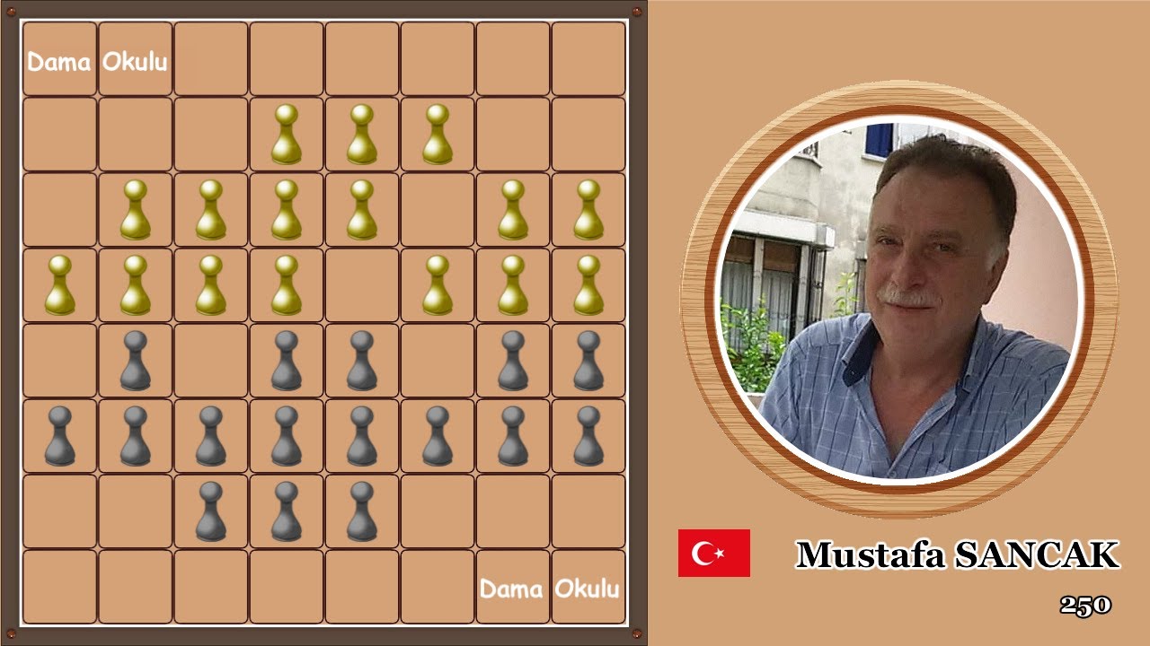 Dama Ustalarının Siyah Taşlarla Kullandığı Taktikler. No 250. - YouTube