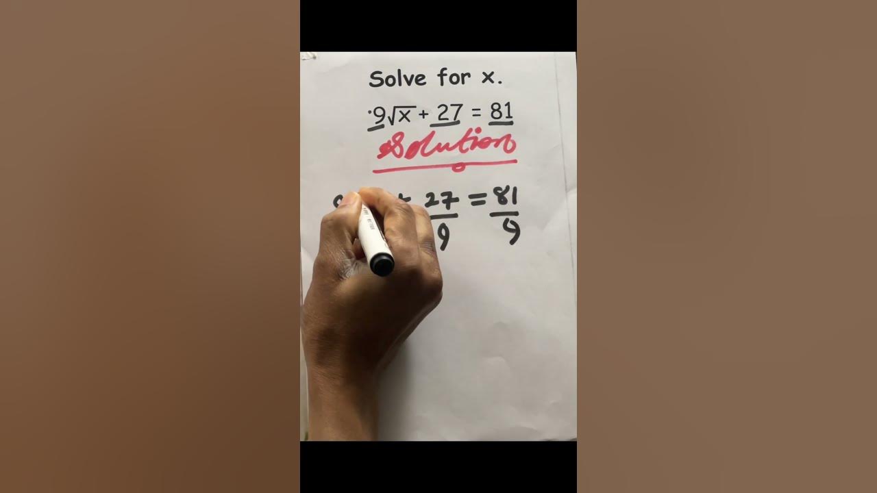 Equations With Root Math Maths Equation Squareroot Youtube