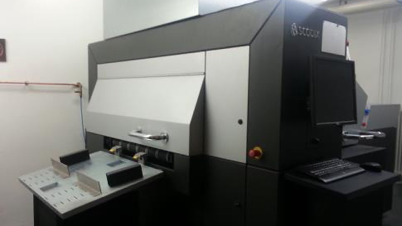 Scodix Sense 1200 для цифрового 3D лакирования (2011 год) - YouTube