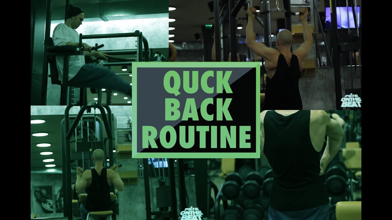 QUICK BACK TRAINING. - YouTube
