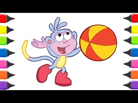 Dora Çizgi Film Boyama RenkleriÖğreniyorum Dora Çizgi Film Sihirli Kalemler