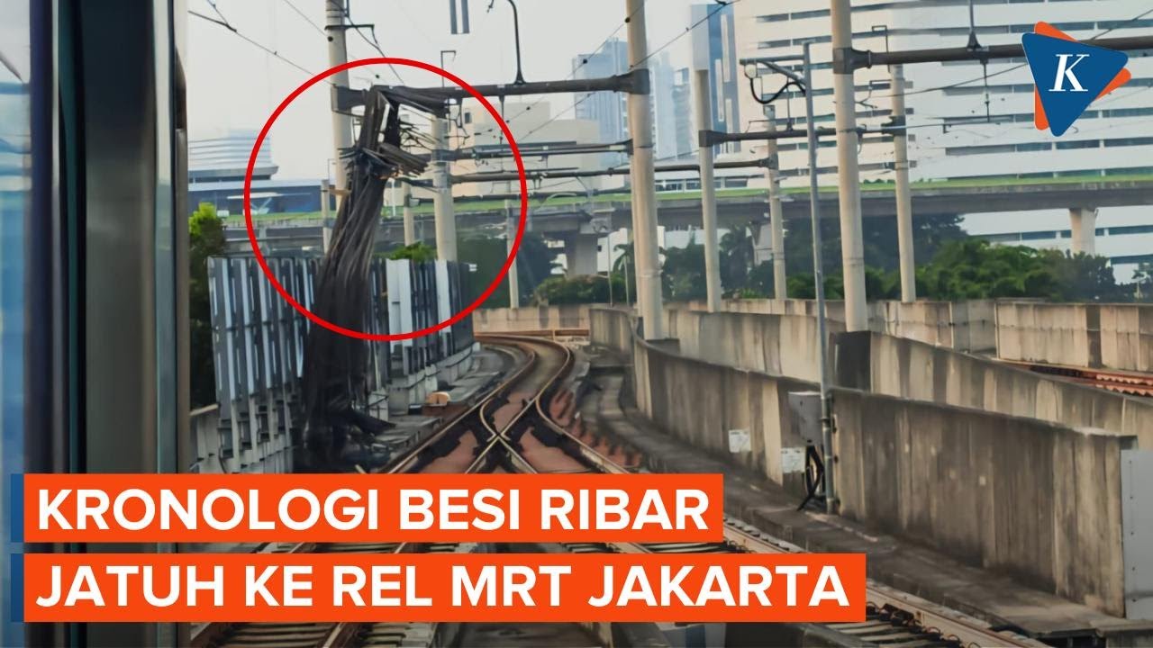 Kronologi Besi Ribar Proyek Gedung Kejagung Jatuh ke Rel MRT Jakarta ...