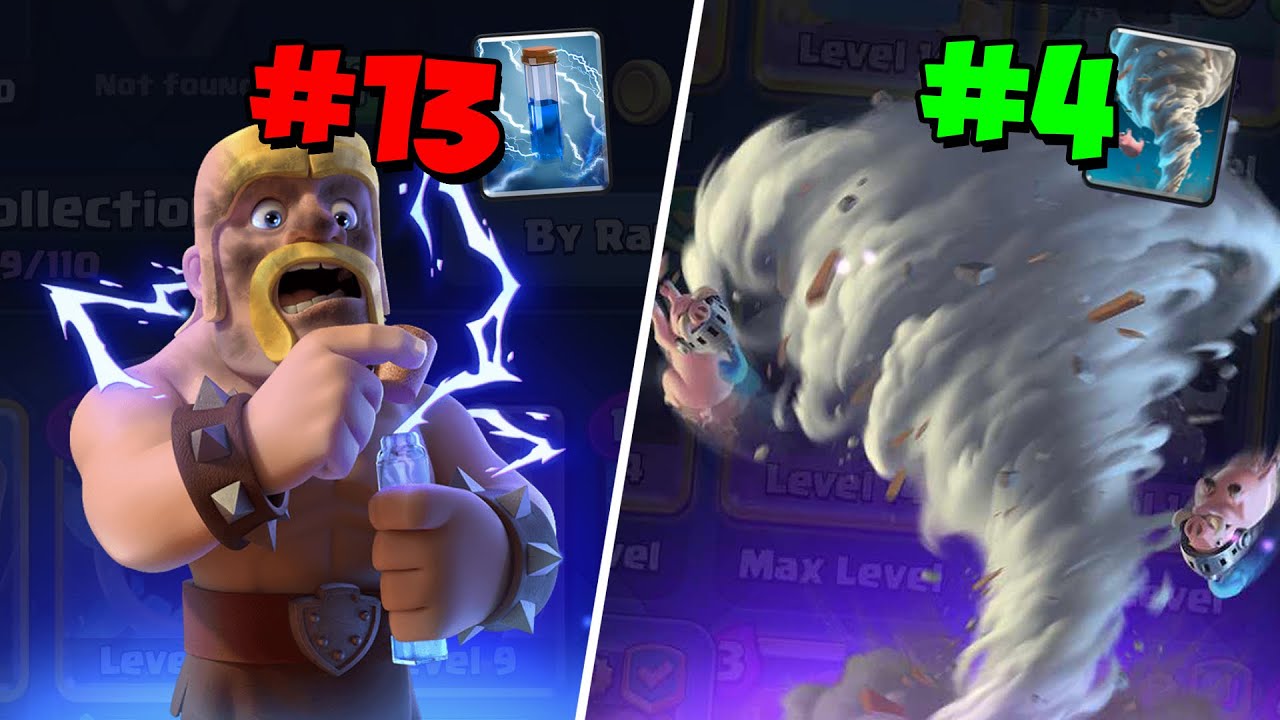 Ranking ALL 18 Spells in Clash Royale from Worst to Best - YouTube